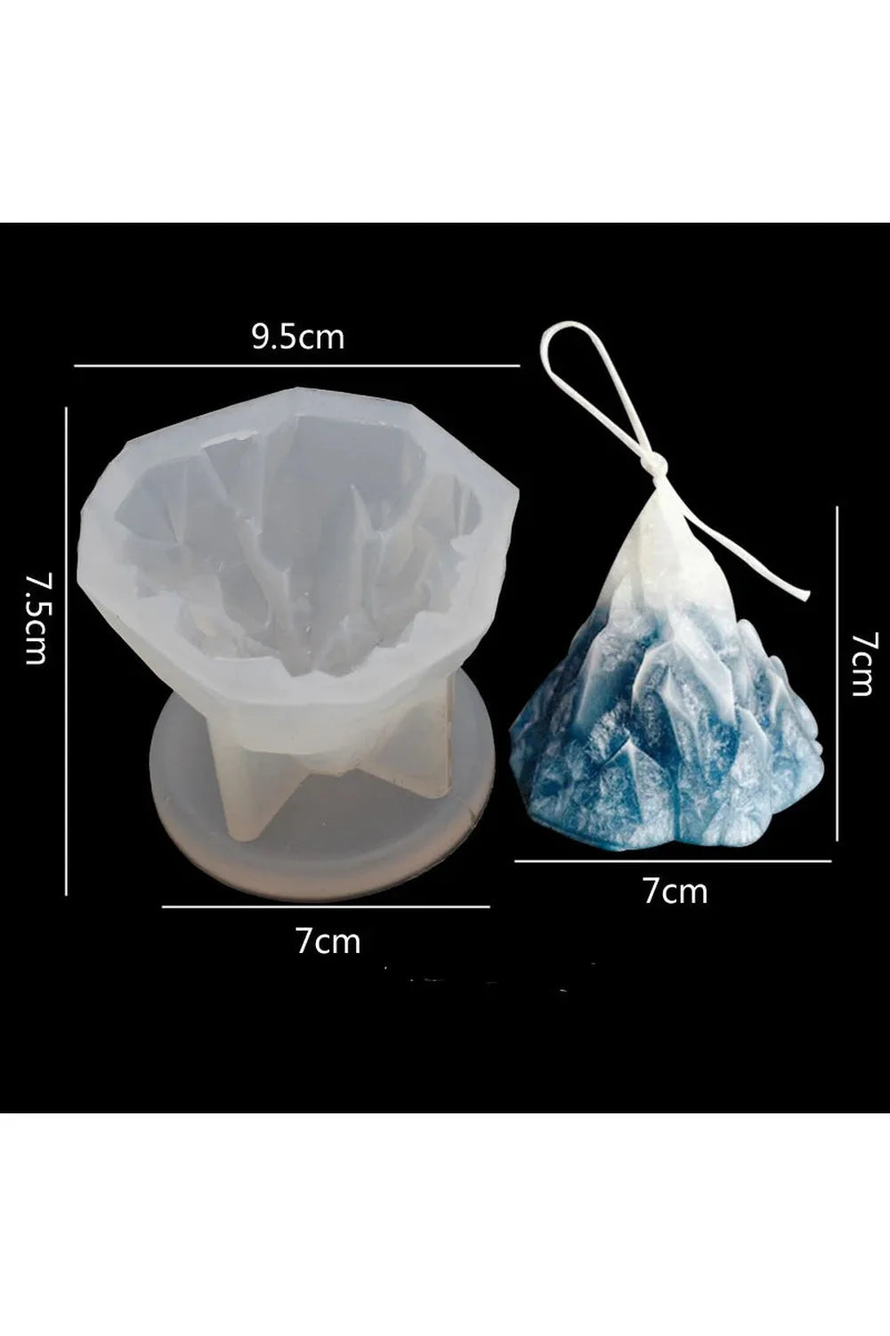 Iceberg Schneekerze Form DIY – Sandsberg